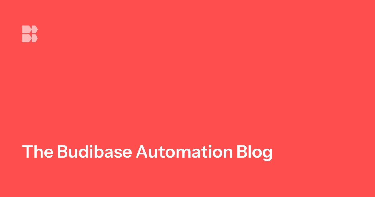 The Budibase Automation Blog