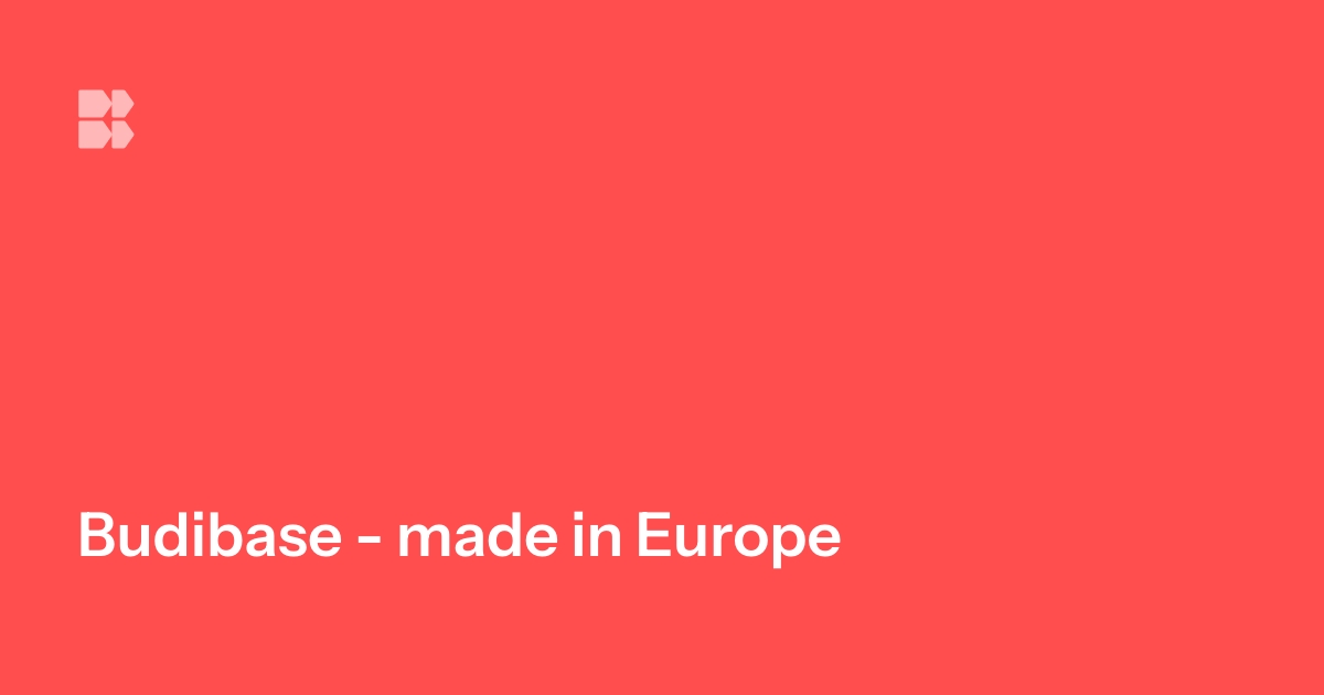 Budibase - made in Europe