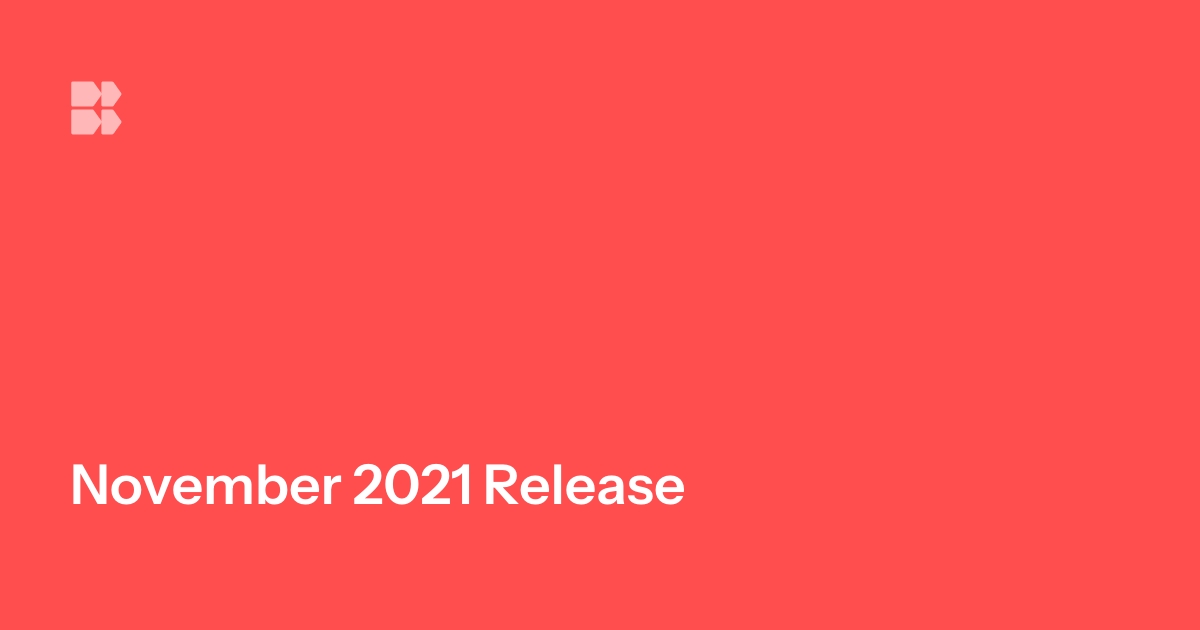November 2021 Release
